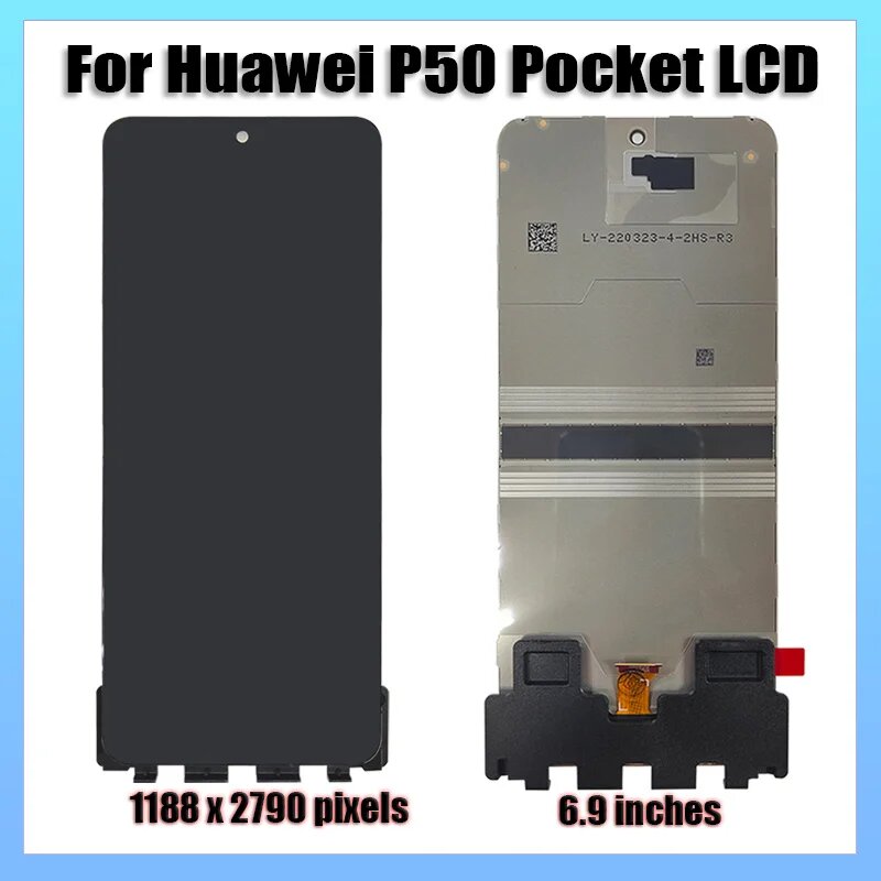 Оригинальный OLED-дисплей 6,9 дюйма для Huawei P50 Pocket BAL-AL00 BAL-L49, сенсорный экран, дигитайзер, комплект для ремонта, запасные части