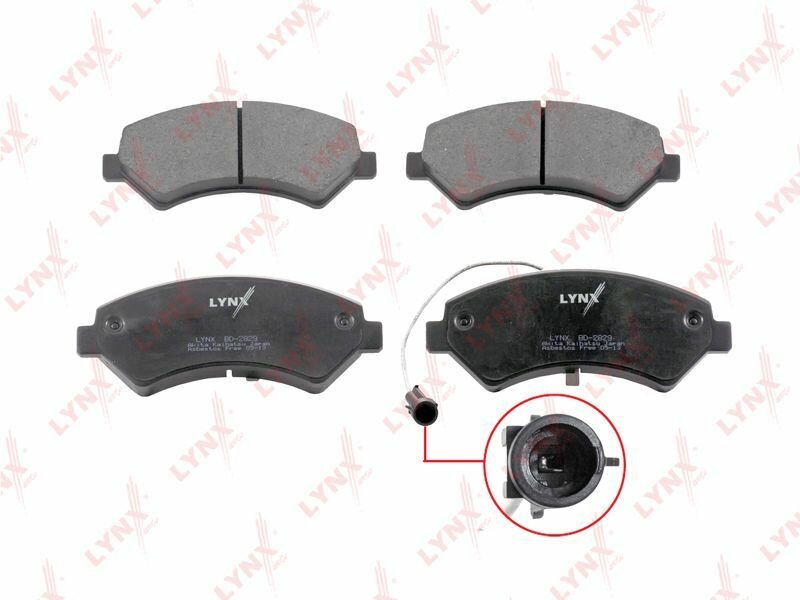 LYNXauto Дисковые тормозные колодки, передние