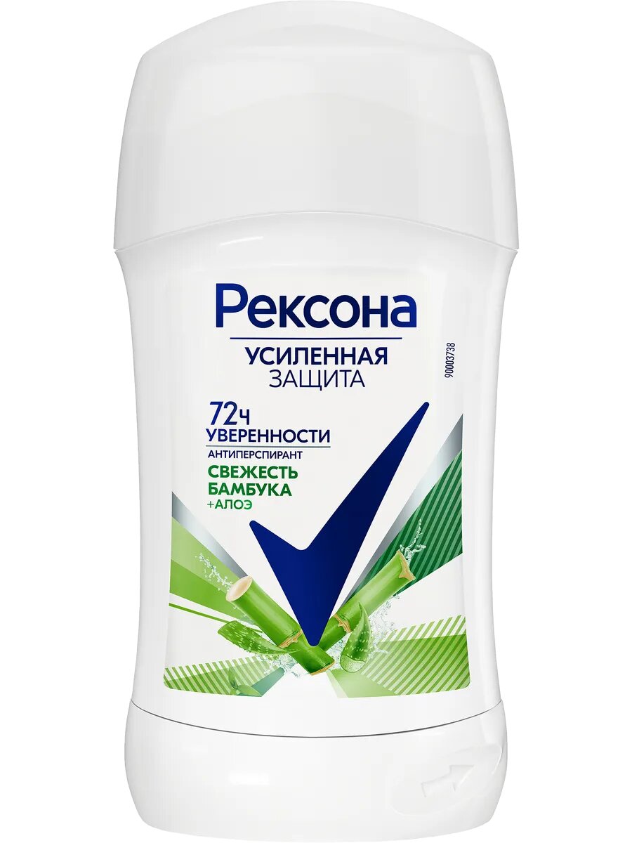 Дезодорант-антиперспирант стик женский рексона Свежесть бамб