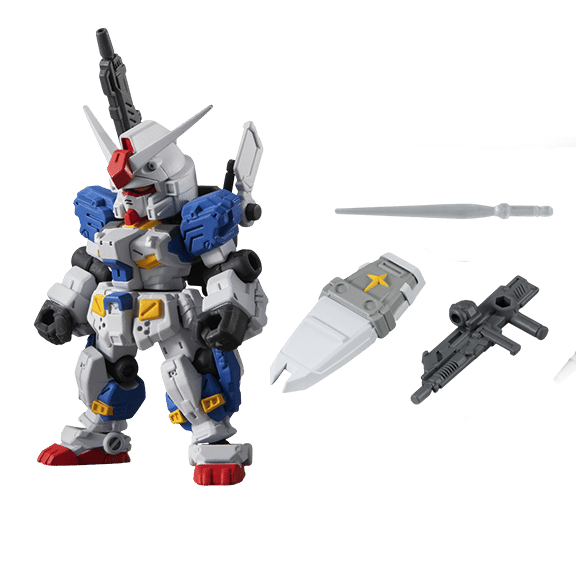 Bandai Gundam MSE 12 Гундам 7 с аксессуарами, синяя оболочка, капсульная фигурка 6 см