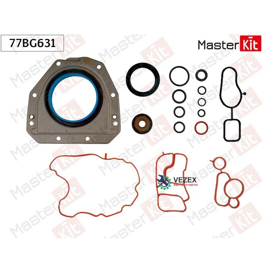 MASTERKIT 77BG631 Комплект прокладок, блок-картер двигателя VW TIGUAN (5N_) CCZD 77BG631