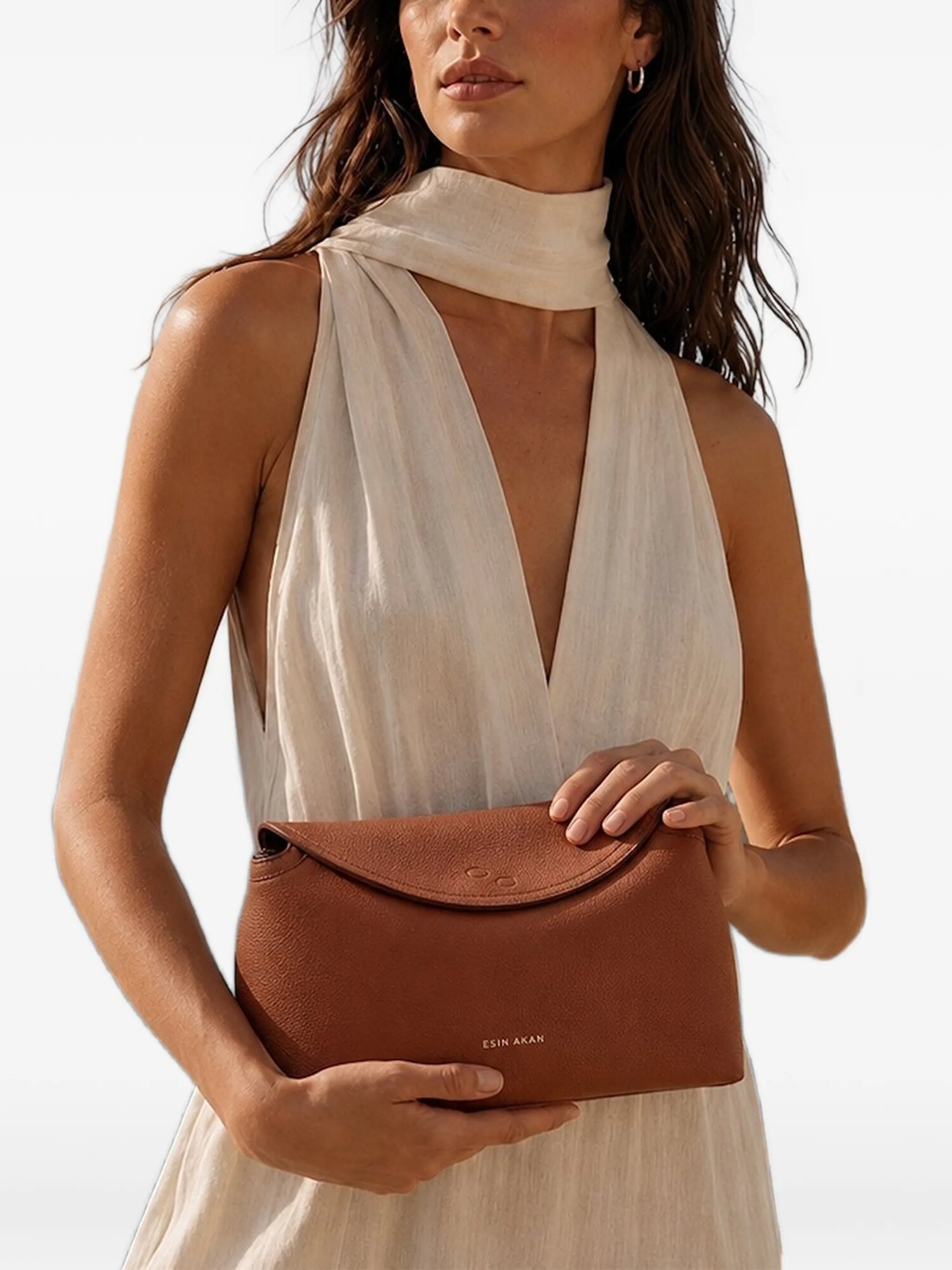 Сумка  Medium Sloane tote bag, brown — фото 1