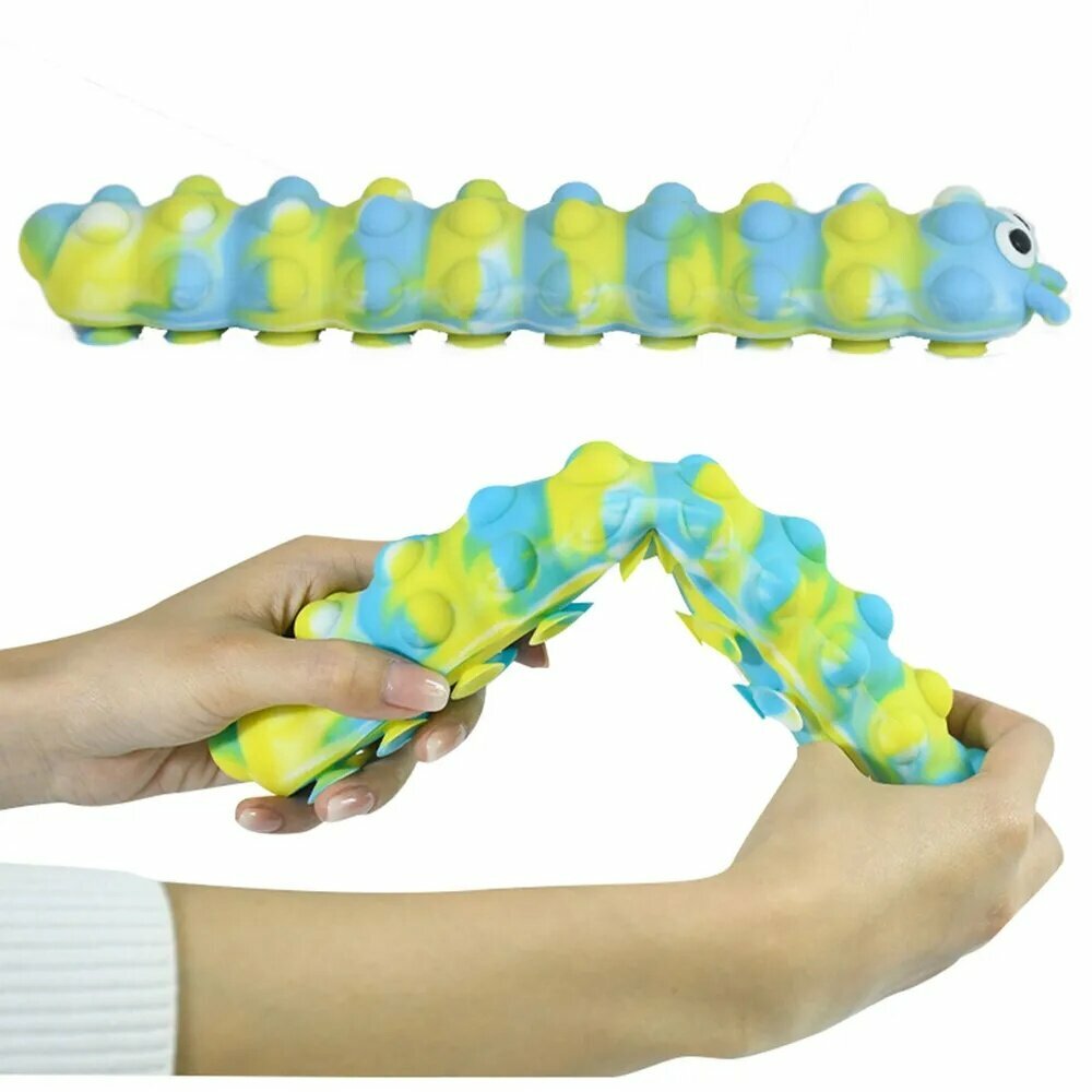 Popits Caterpillar Декомпрессионная присоска Bubble Ball, Практичный товар для повседневного использования дома