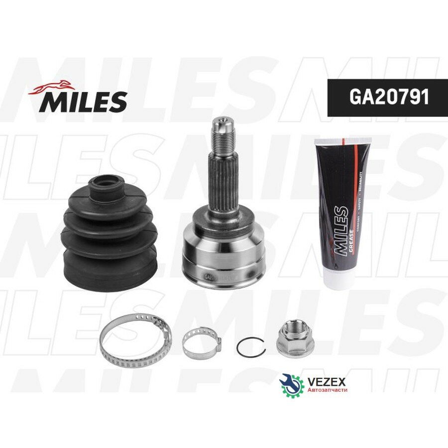 MILES GA20791 ШРУС наружный KIA: PRIDE 90 -, MAZDA: 121 II 90 - 96 (GSP 818033) GA20791