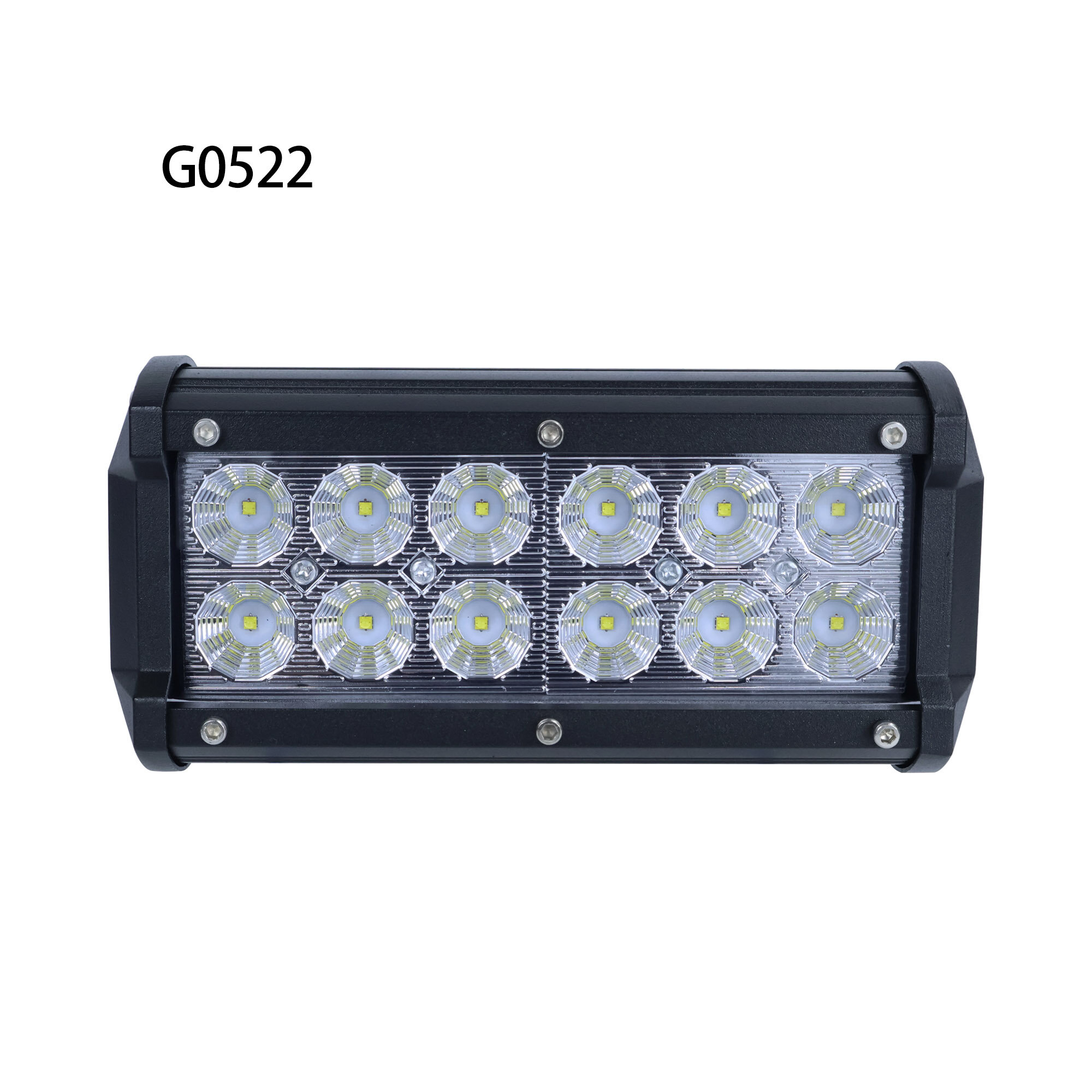 Фара светодиодная CH019B 36W FLOOD, 12LED по 3W, широкий рассеянный свет, прямоугольная 165х80 мм, 10/50V для грузовиков и спецтехники
