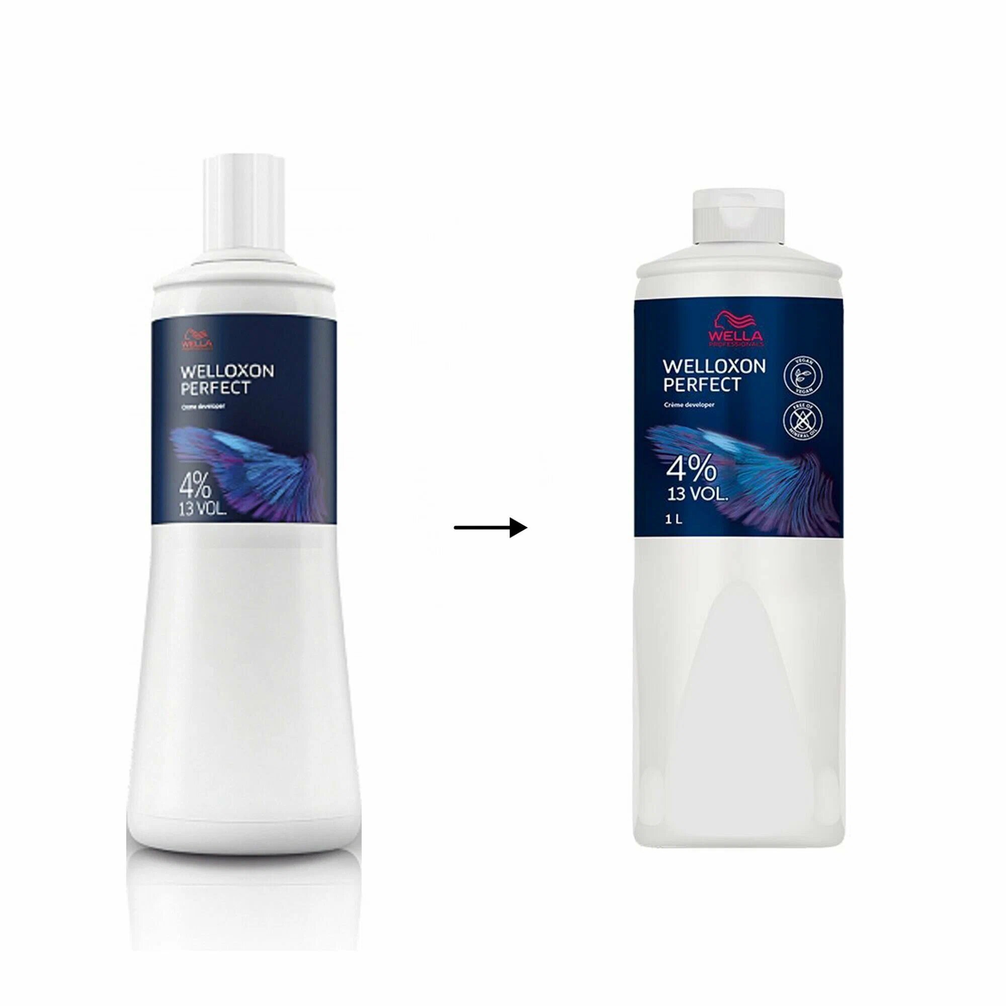 Окислитель для волос Wella, Welloxon Perfect Cream Developer, 4 %, 1 л