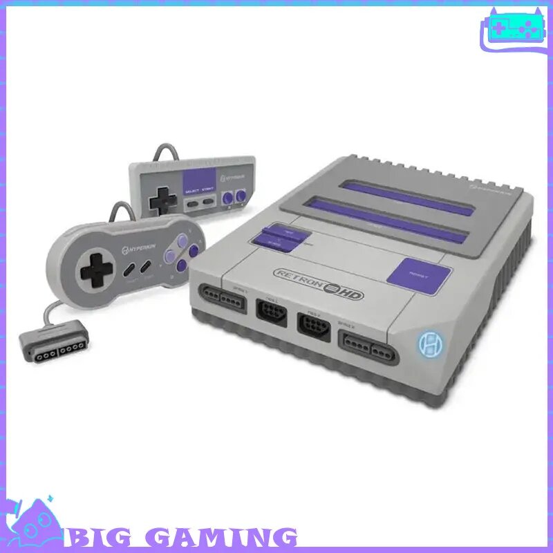 Игровая консоль Hyperkin RetroN 2HD с геймпадом, совместимая с Super Nintendo NES SFC, HD-выход, игровые аксессуары, мультиплатформенная