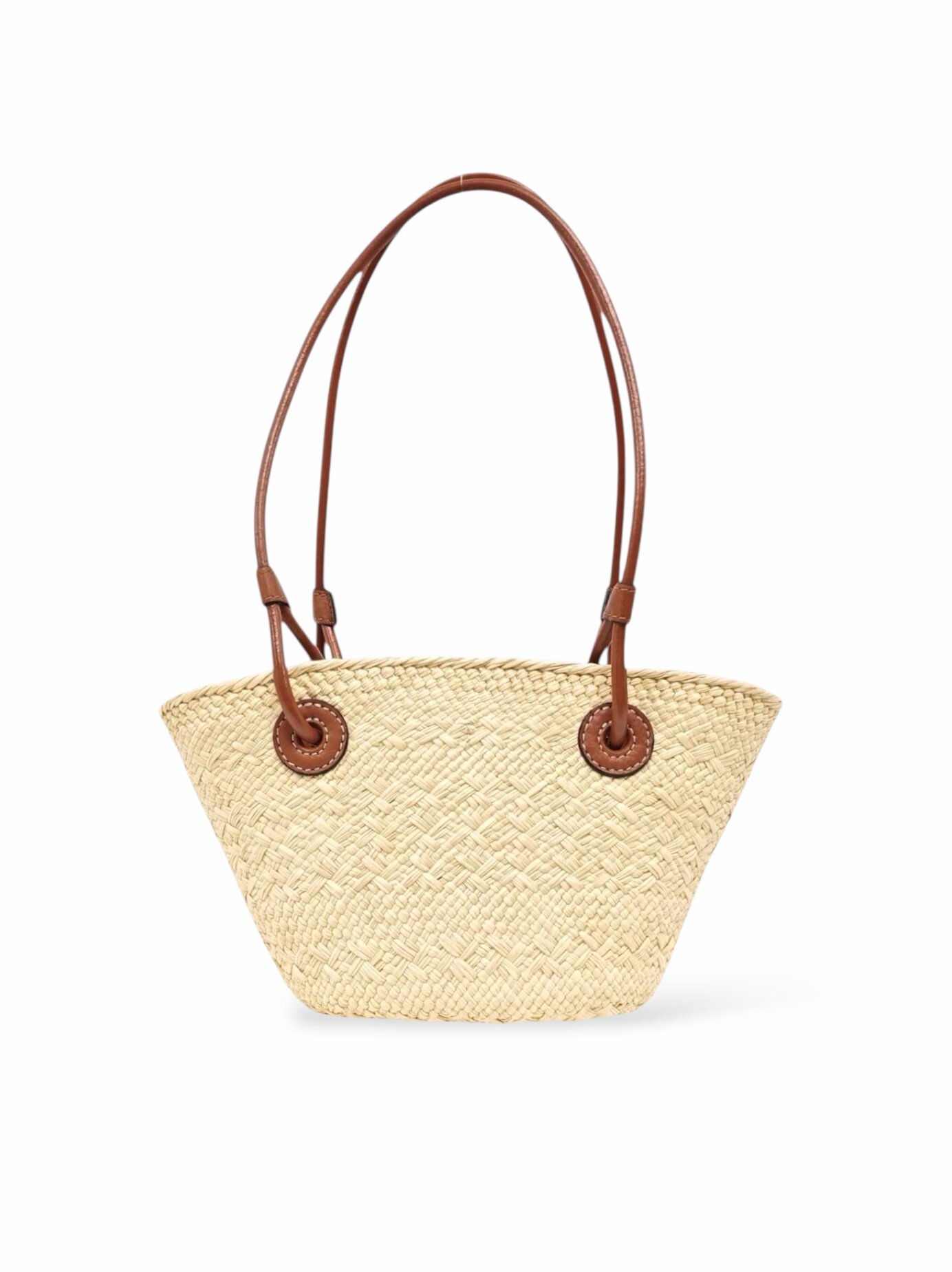 Сумка тоут Loewe Basket Small, коричневый, бежевый — фото 1