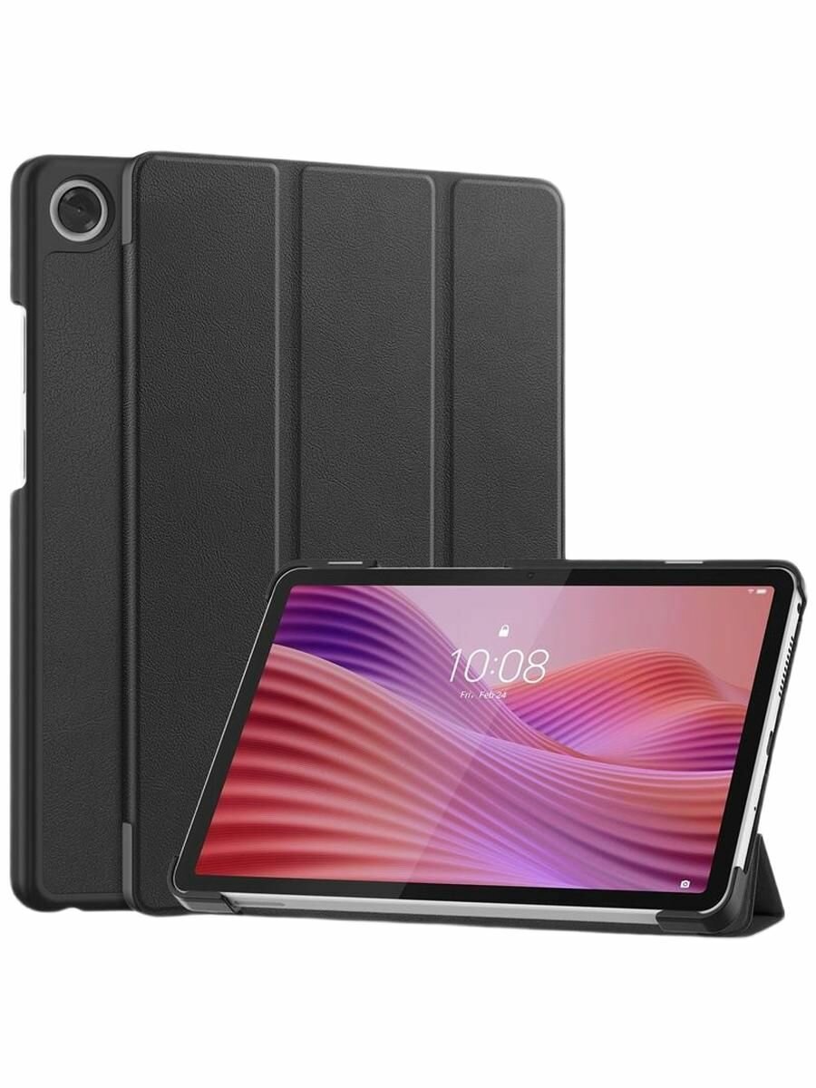 Чехол на Lenovo Tab One 8.7 / Tab K9 / TB305FU, 2025 года, 8.7 дюйма, умный с магнитом, черный