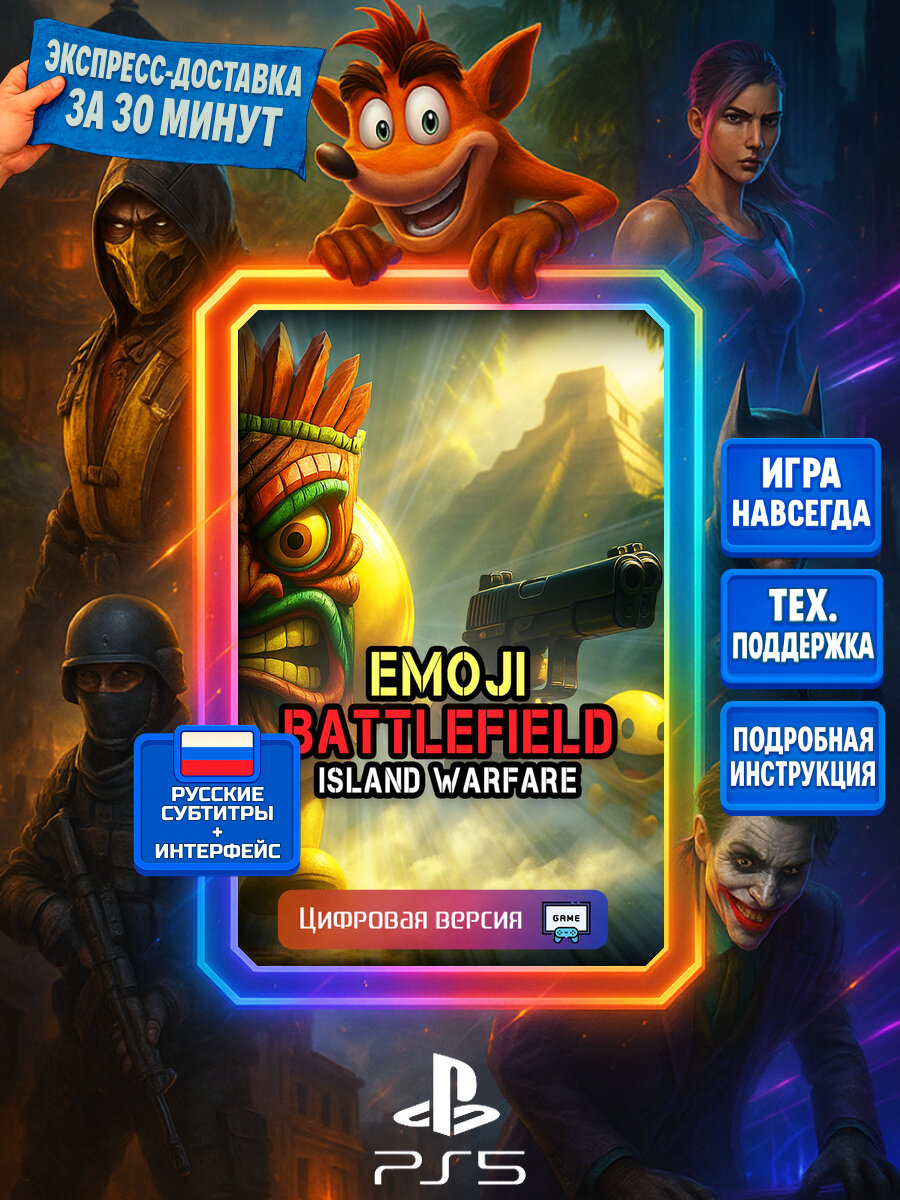 Emoji Battlefield - Island Warfare PS5 | Моментальная доставка | Русские субтитры и интерфейс | Боевики