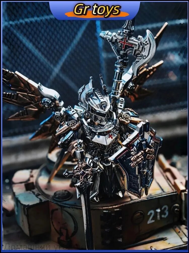 COPPERTIST.WU Металлические магнитные сборные минифигурки: Arbiter Mech Deluxe Edition (Arbiter + Щит + Меч + Топор + Крылья)