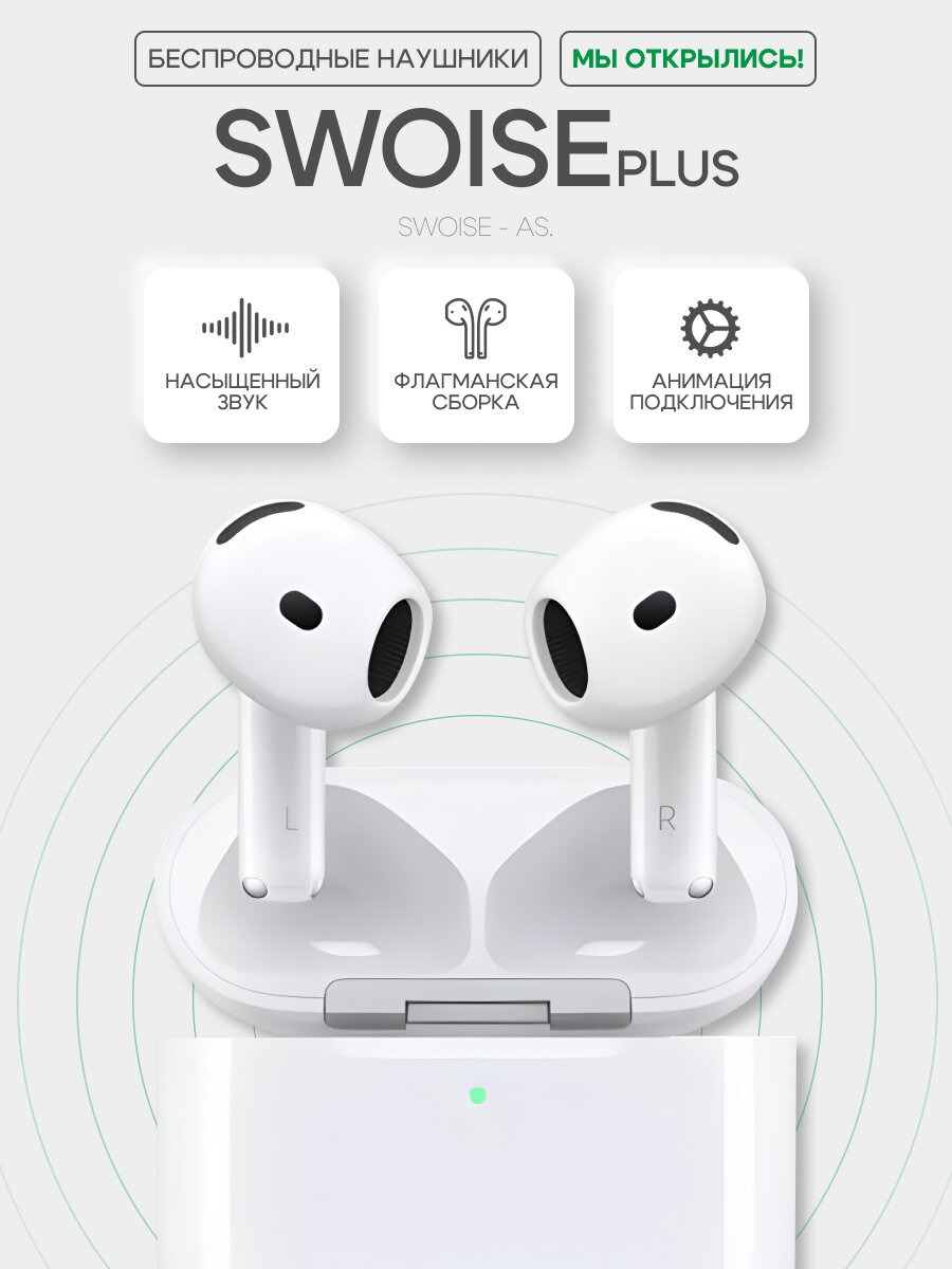 Беспроводные наушники SWOISE Plus для iOS и Android