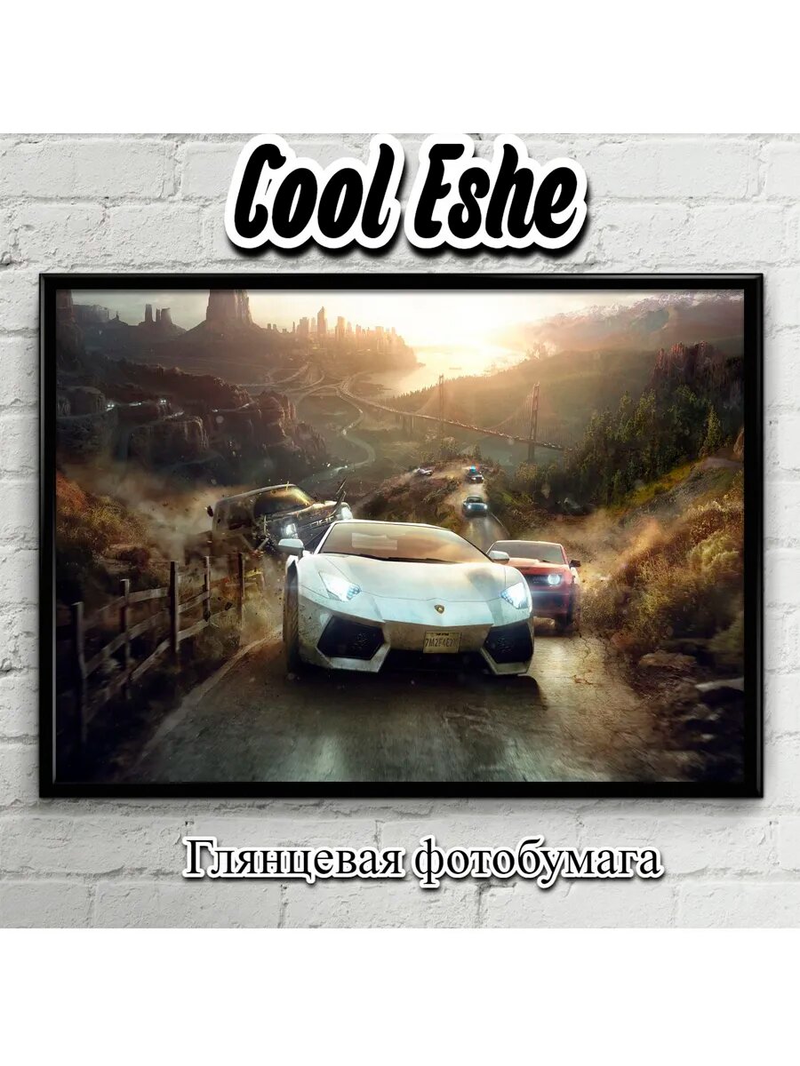 Постер "the crew 2014, game, гонки" из коллекции "Игры" А4