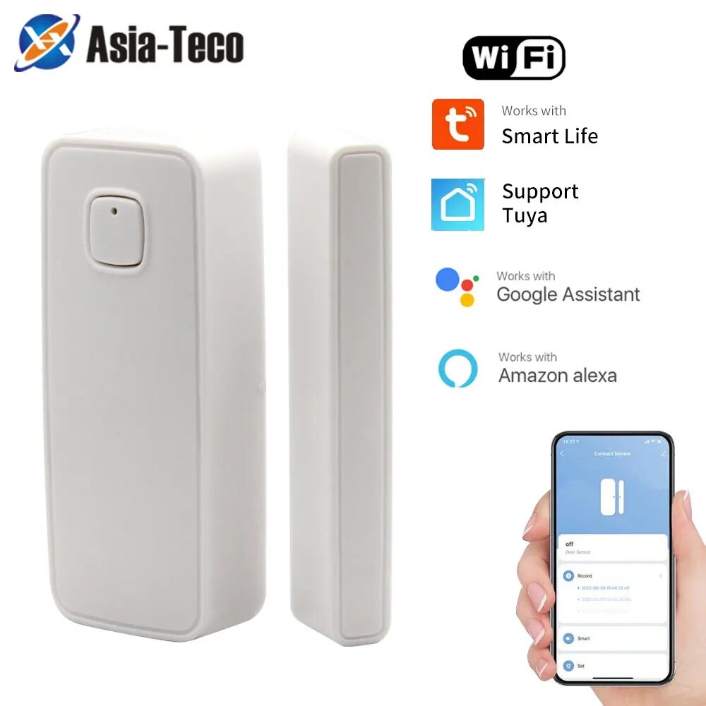 Беспроводной датчик открытия двери Asia-Teco WD004-Tuya-WIFI