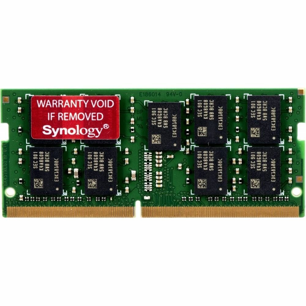 Оперативная память Synology, DDR4, 16GB (1x16GB), 2666MHz, CL17, SO-DIMM