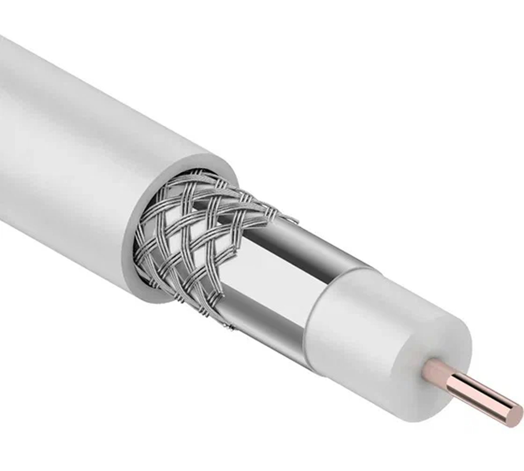 Кабель REXANT 01-2201, коаксиальный, для аудио- и ТВ техники, ПВХ оболочка, 100 метров