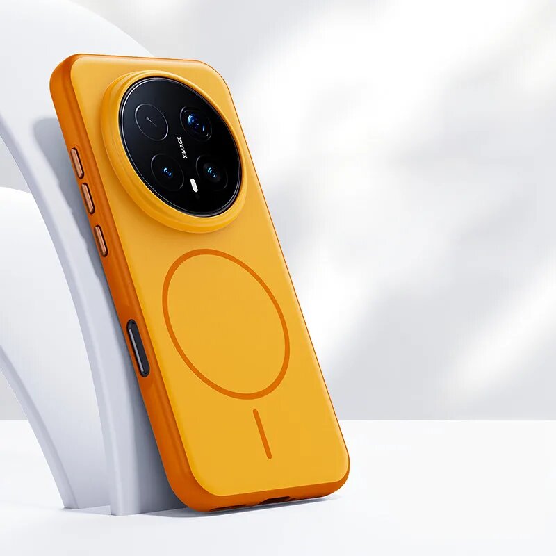 Оранжевый чехол Honor Magic 8 Pro с магнитом