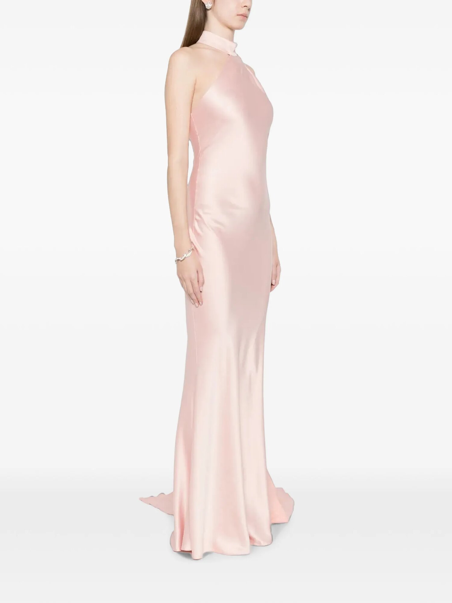Платье Actualee One-shoulder draped dress, размер 40, розовый — фото 1