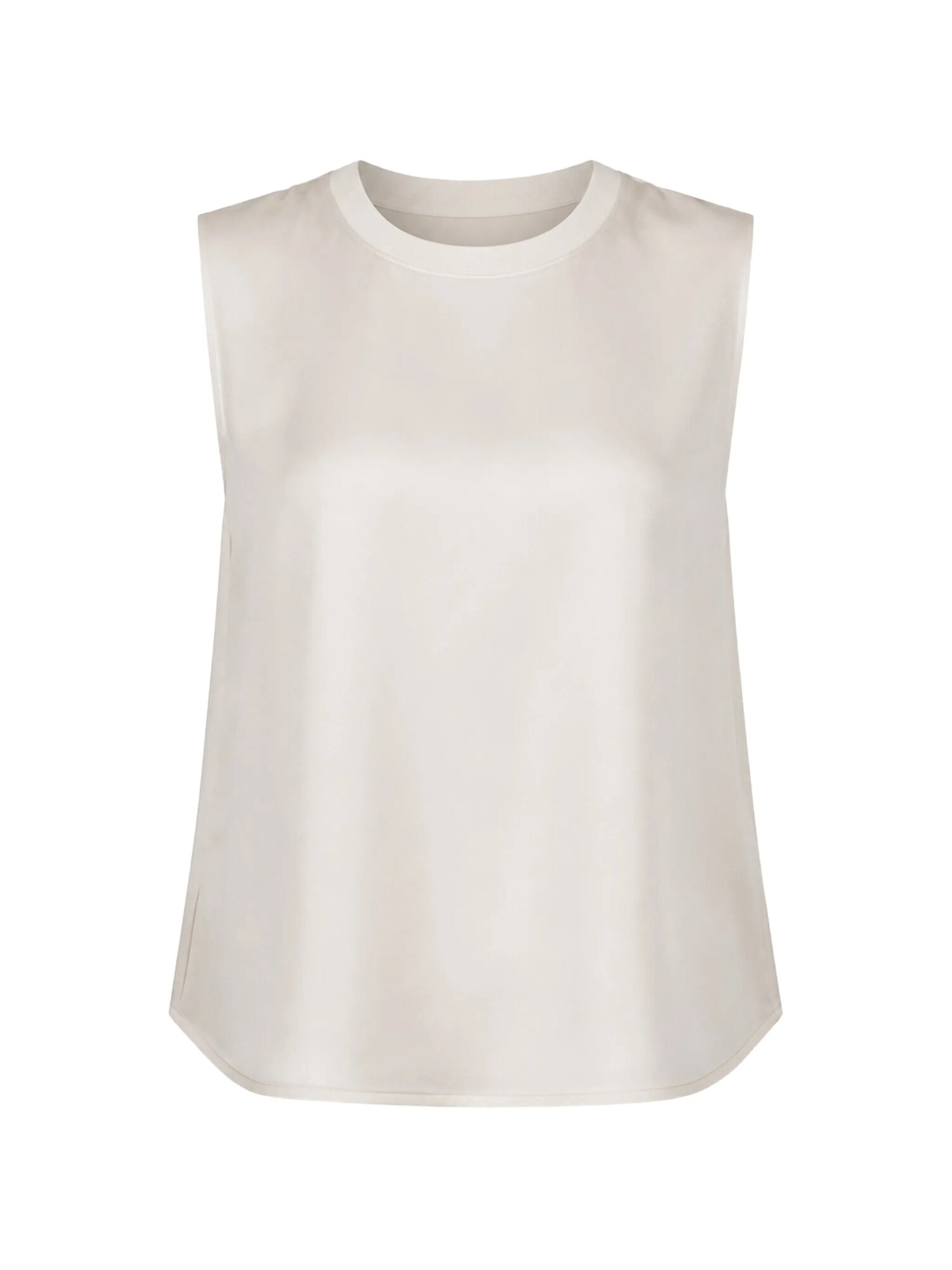 Топ Silk crew-neck tank top