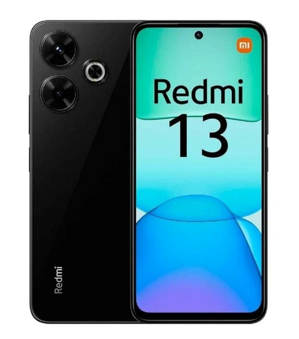 Смартфон Xiaomi Redmi 13, 6/128Gb, Dual nano SIM, Black (Черный)