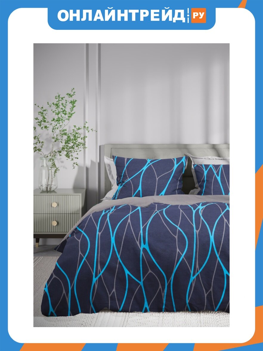 Евро комплект постельного белья Василиса Delight Бязь 70х70, Delight-342534
