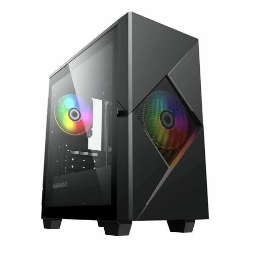 Компьютерный корпус GameMax Cyclops BG (CyclopsBG) черный - Mini Tower, Micro-ATX, USB 3.2 Gen 1 Type-A, USB 3.2 Gen 1 Type-C