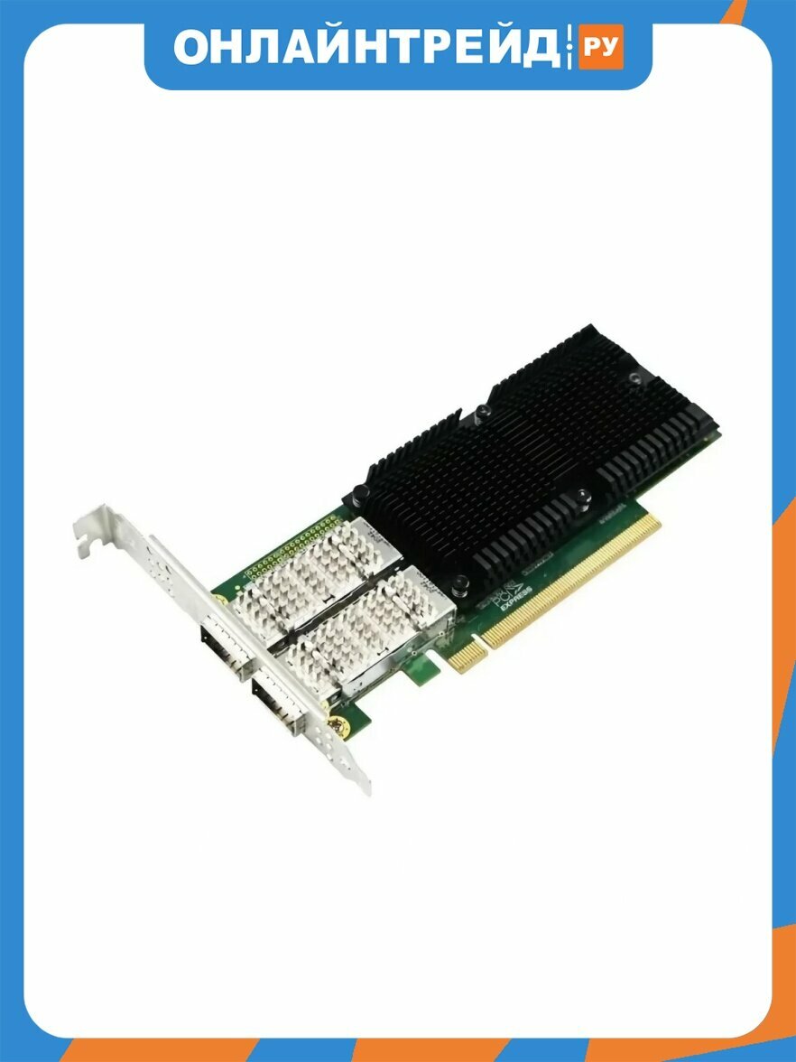 Сетевая карта Lr-link OCP3.0 2-port 100G QSFP28 Ethernet Network Adapter (Mellanox CX-5) (LRES4150PF-2QSFP28)