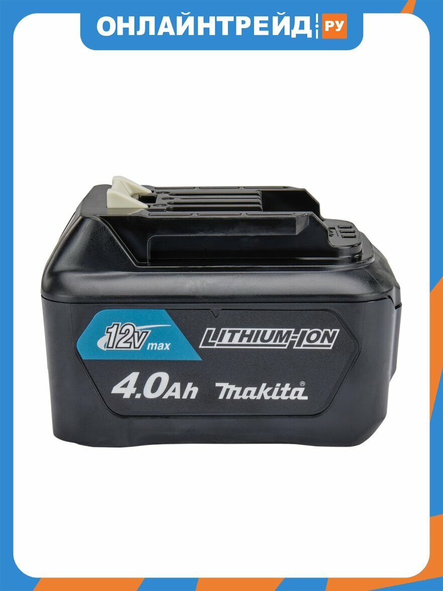 Аккумулятор Makita BL1041B (CXT 12В, 4Ач, индикатор заряда), полиэт. пакет, 1 шт.