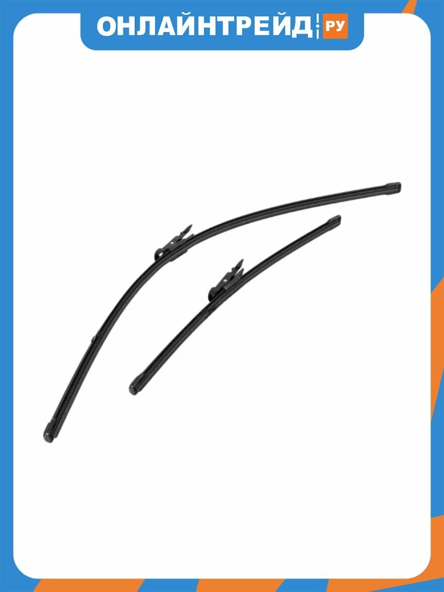 Щетка стеклоочистителя комплект Denso Flat Blade 650/380 мм, бескаркасная, 2шт, DF-051