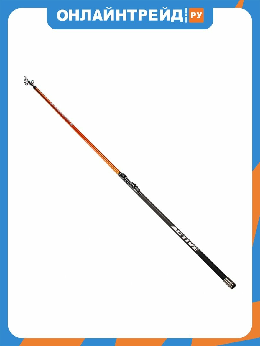 Удочка с кольцами Azor Fishing Актив, телескопическая, карбон 40%, 4,0м, тест 10-30гр.