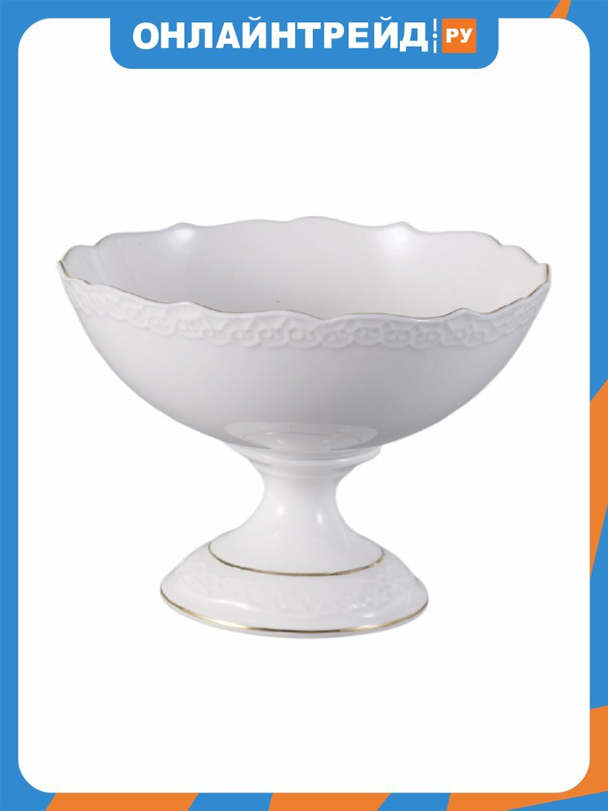 Конфетница Jewel Кружево 16 см, фарфор (ПС0008-14)