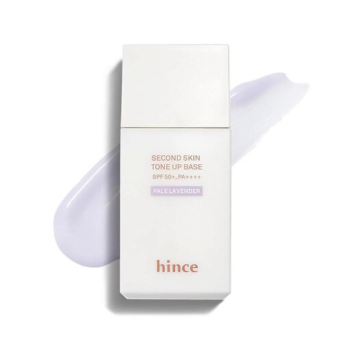 HINCE База под макияж Second Skin Tone Up Base SPF50+ PA++++, Pale lavender, 35 мл Pale lavender