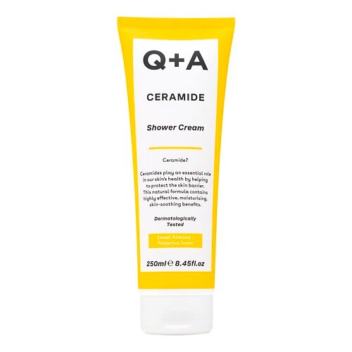 Q+A Очищающий крем для душа Ceramide Shower Cream, 250 мл