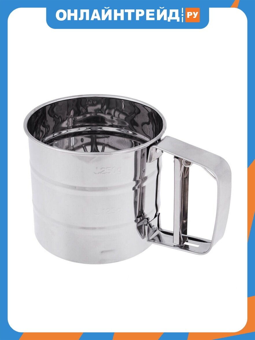 Кружка-сито Evergreen Art Craft для муки 10х9,5см RGS-Z4471-S
