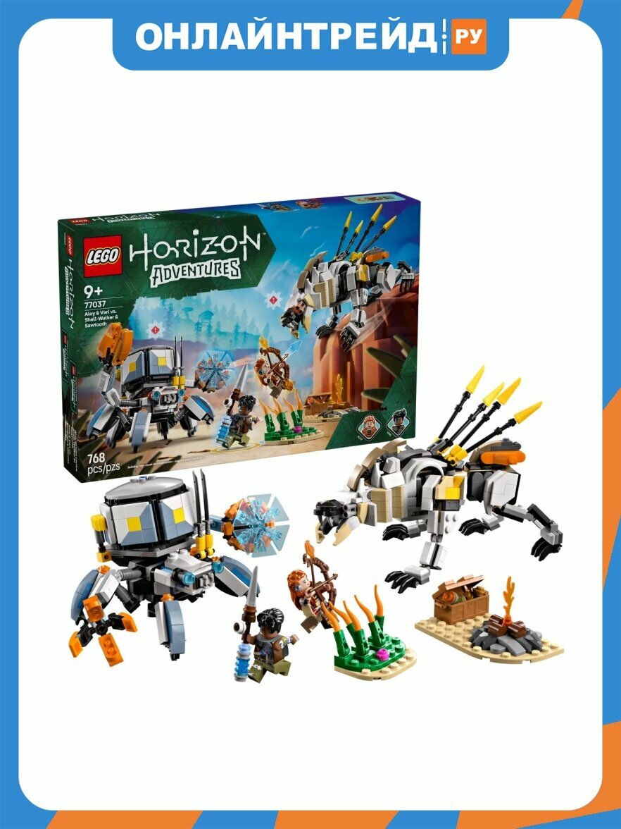 Конструктор Lego Horizon Adventures 77037 Элой и Варл против Скараба и Пилозуба