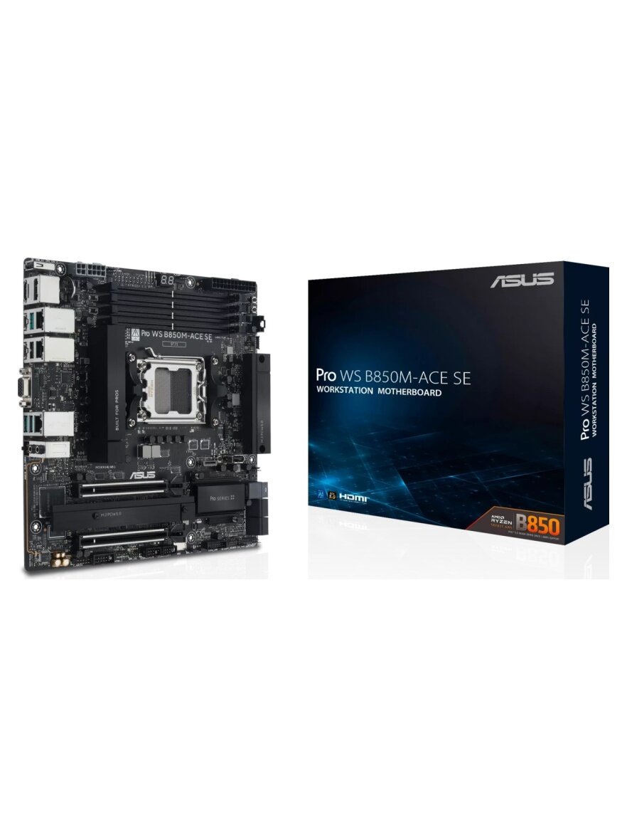 Материнская плата Asus PRO WS B850M-ACE SE (AM5, ATX)