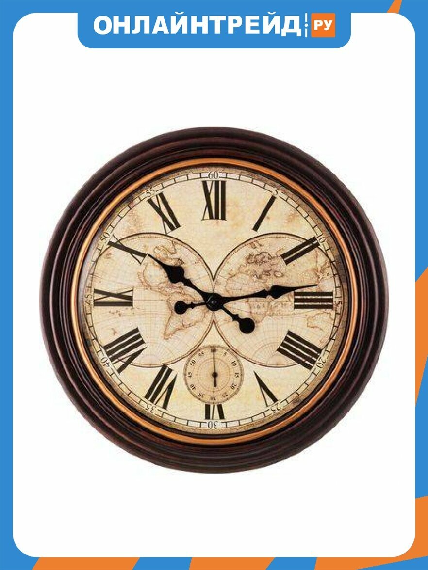Настенные часы Lefard "SWISS HOME" 50,7х50,7х5 см, 39 см.