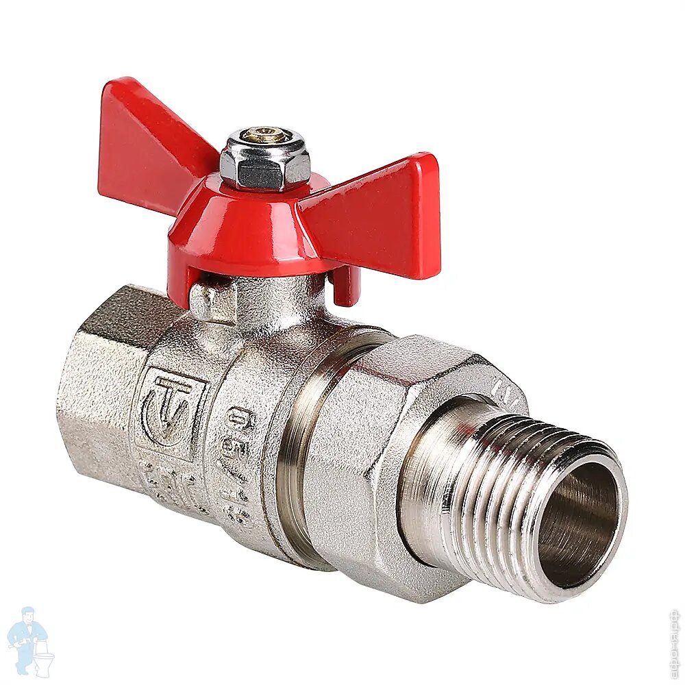 Кран шар американка 1" ВН VALTEC base-ГОСТ VT.227S. N.06 прямой
