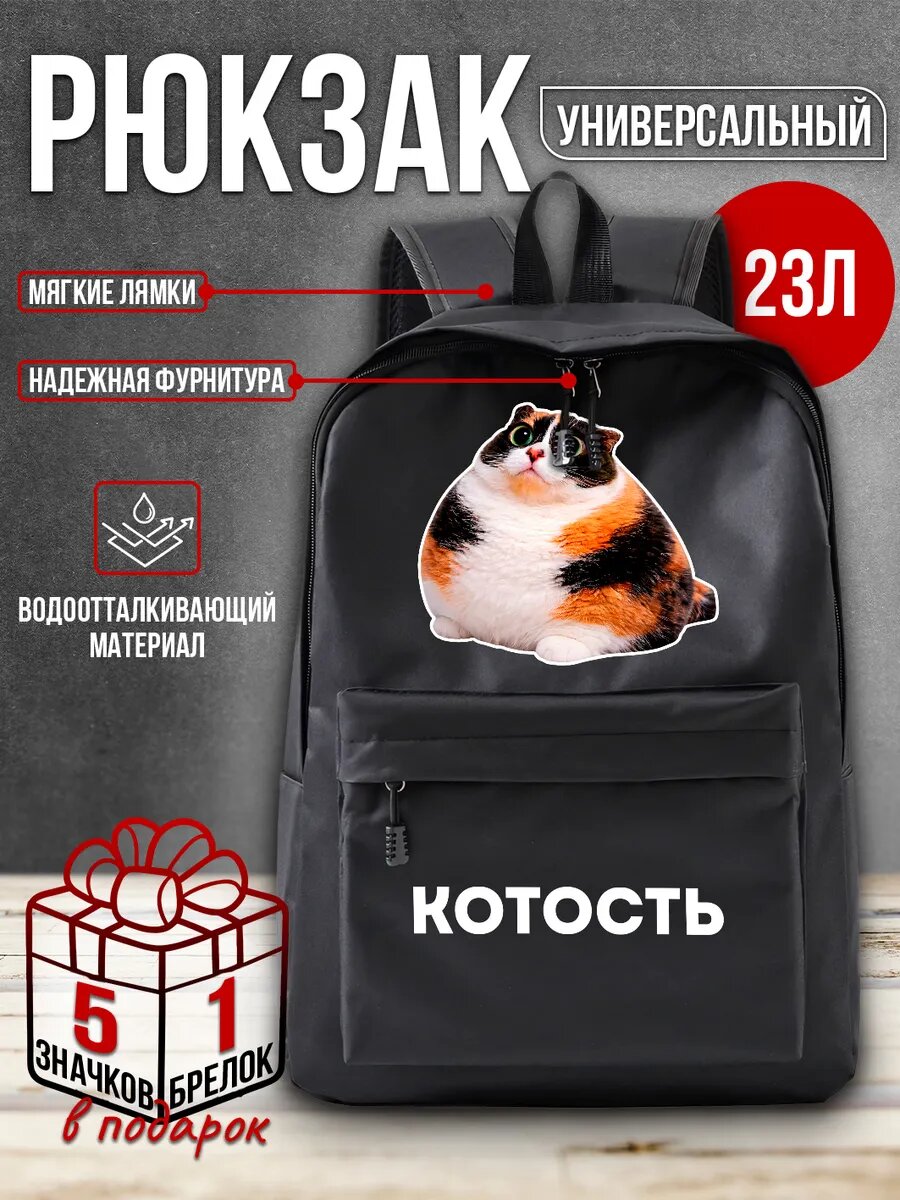 Рюкзак Котость мем
