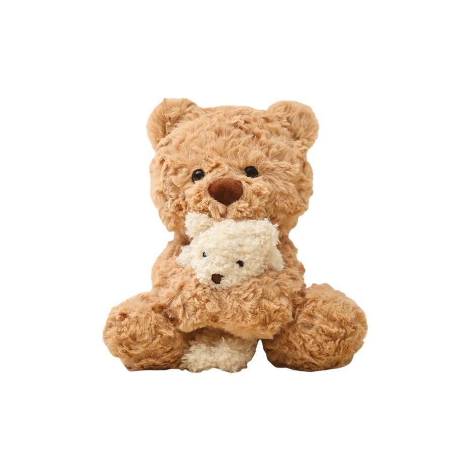 Плюшевая сумка для детей MENGSHUQI с кроликом и тортом, 30 см, Parent-Child Services Bear Light Brown