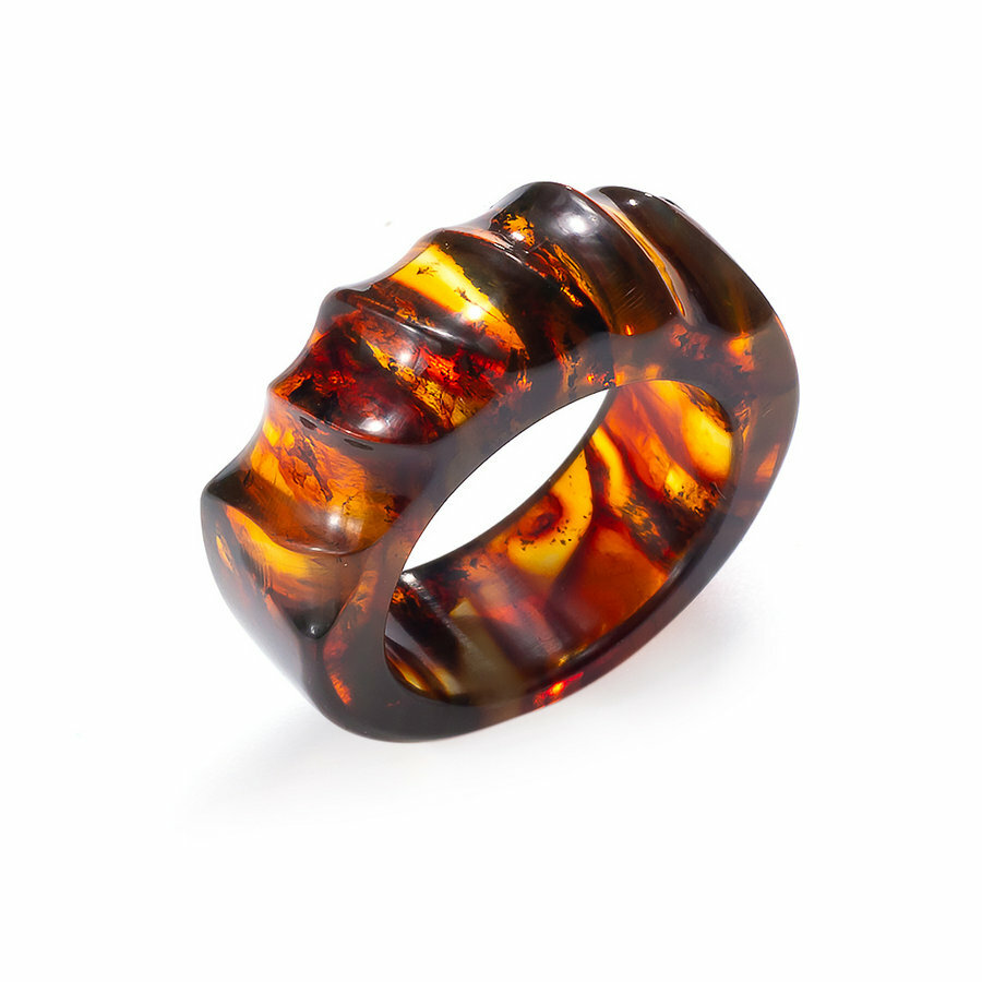 Кольцо Amberprofi, янтарь