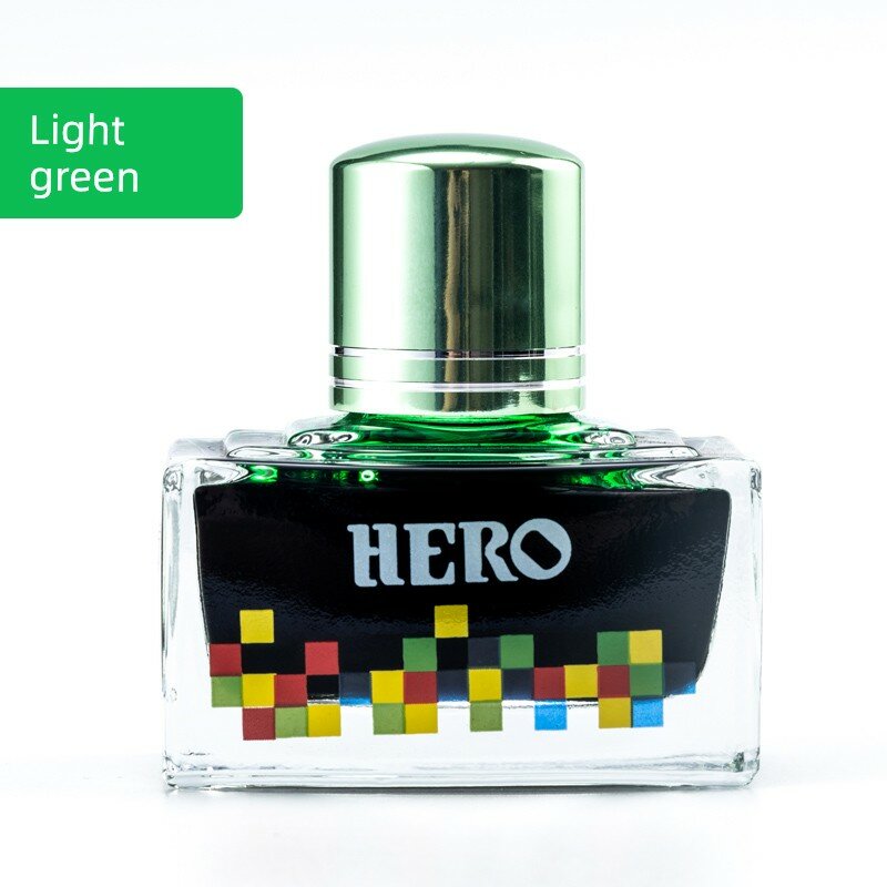 Светло-зеленая чернила HERO, 40 мл, не засыхающая художественная чернила для рисования и каллиграфии