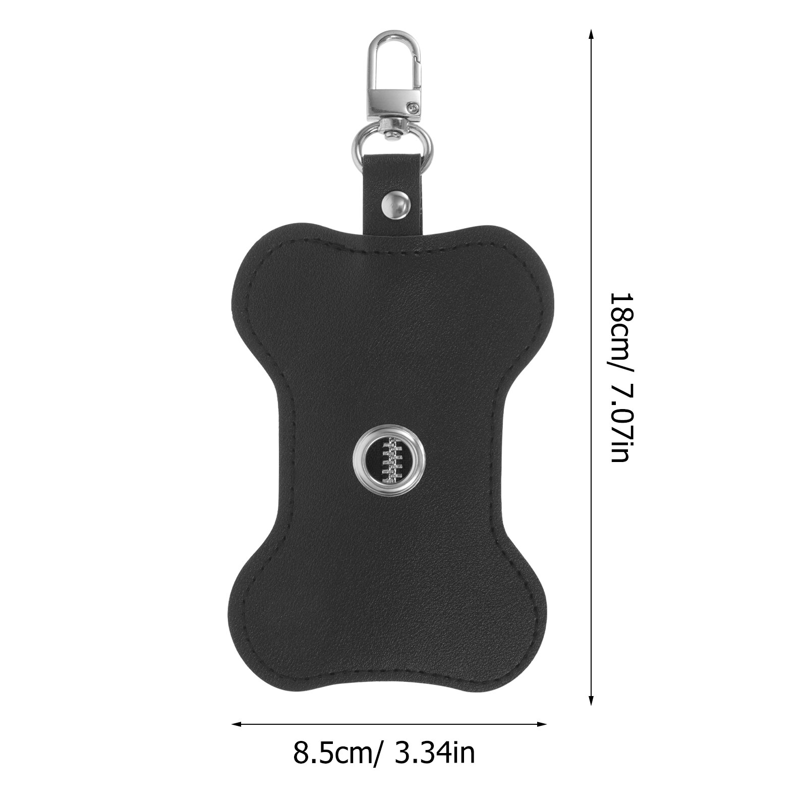 Диспенсер Для Собачьих Пакетов Чёрного Цвета 18.00X8.50X0.50Cm