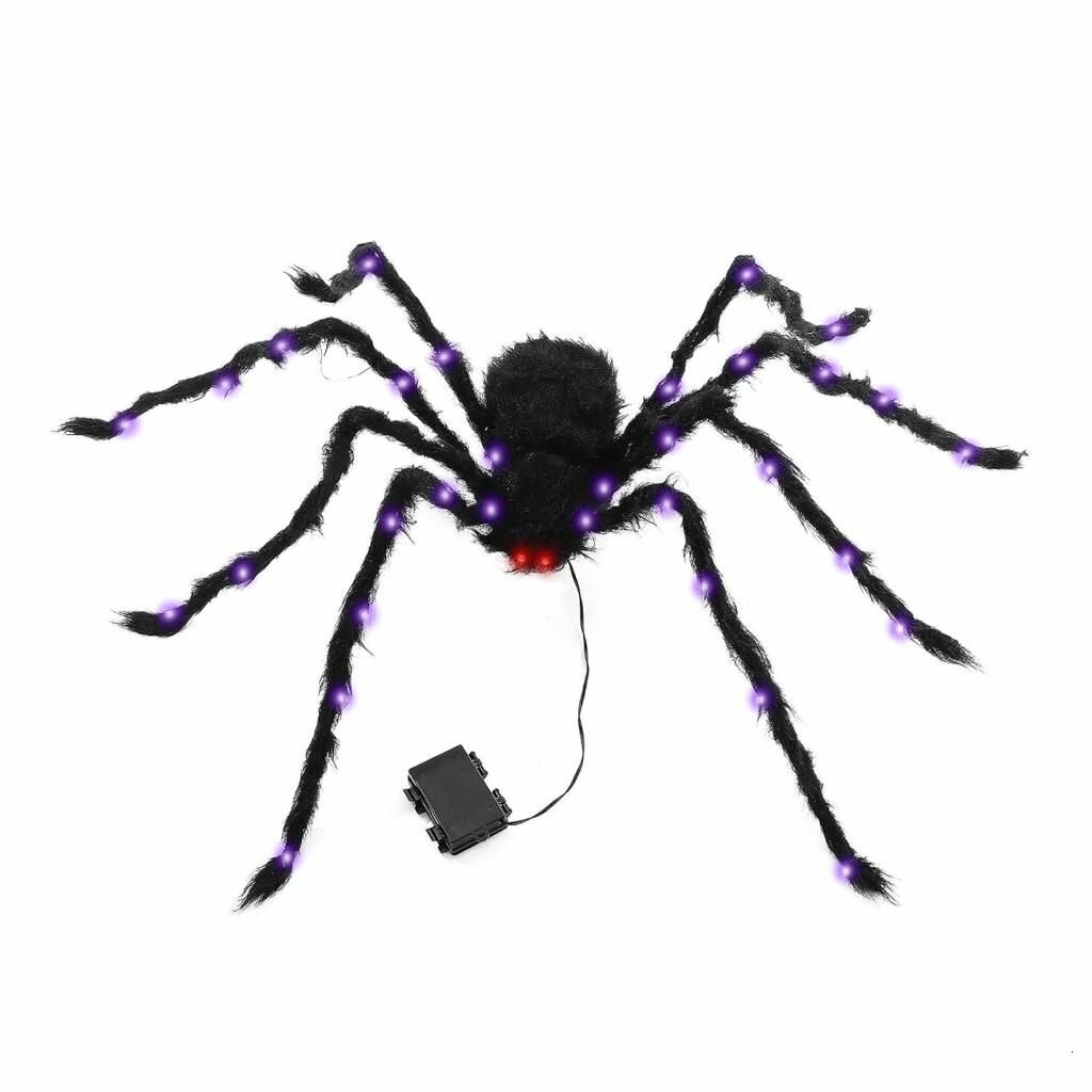 Светящийся паук на Хэллоуин-30-сантиметровый светящийся паук