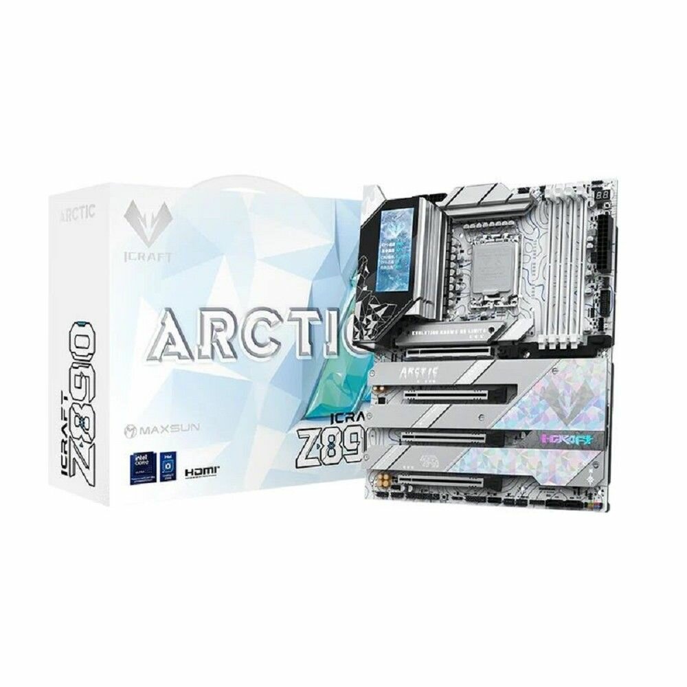 Материнская плата MAXSUN MS - iCraft Z890 ARCTIC ATX Зависит от CPU ГБ