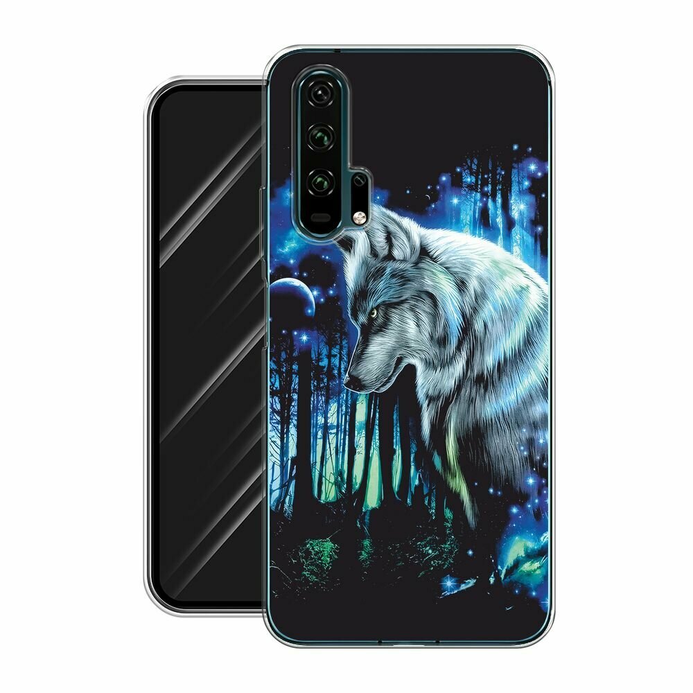Чехол на Honor 20 Pro / Хонор 20 Про с принтом "Сказочный волк" — фото 1