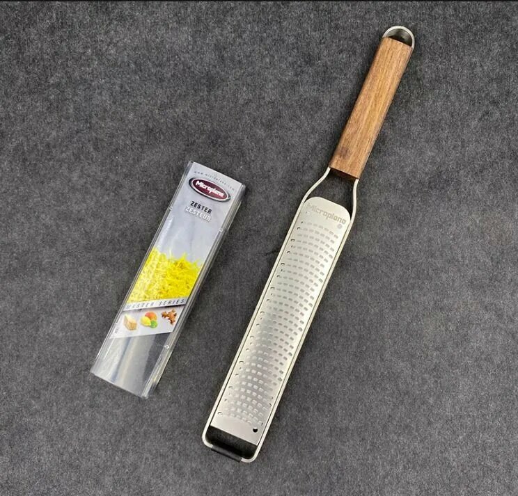 Терка Microplane Zester для сыра и цитрусовых серая / Терка Микроплан, США