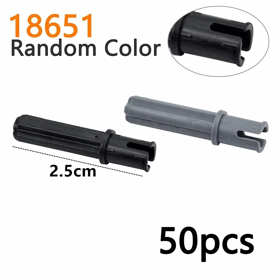 Болты Technic 18651, 50 шт, цвет в случайном порядке