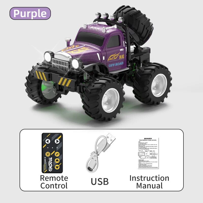 Радиоуправляемый монстр трак Purple 1:64