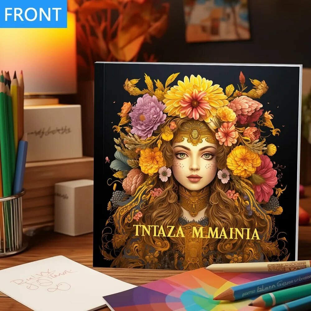 Книжка-раскраска цветочная фея, Альбом для рисования эльфы, высокое качество Книга каракулей 30 см*21 см, подходит для раскрашивания как взрослыми, так и детьми